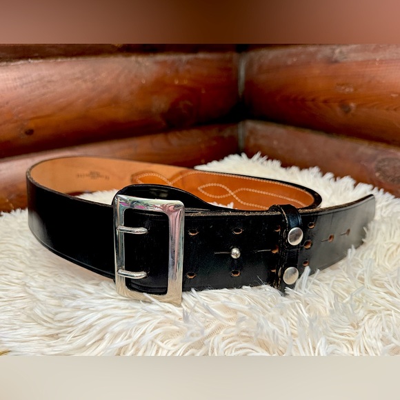 Boston Leather Works | Accessories | Vintage Western Leather Statement ...